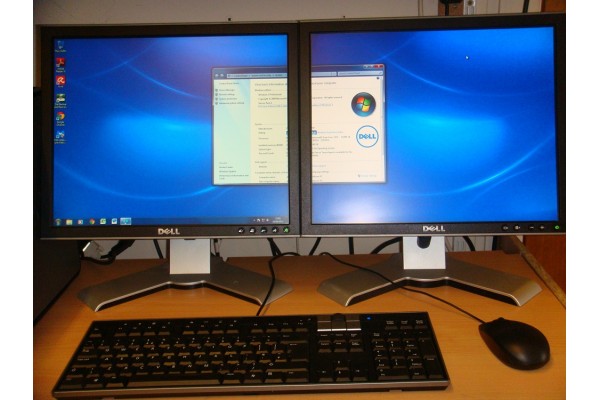Dell Optiplex 780 Dual Screen Win 7 Sytem 4GB Ram c/w 2 x17" LCD ...